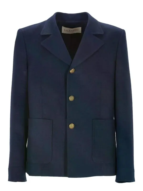 Valentino Garavani Button-down Blazer - Blue