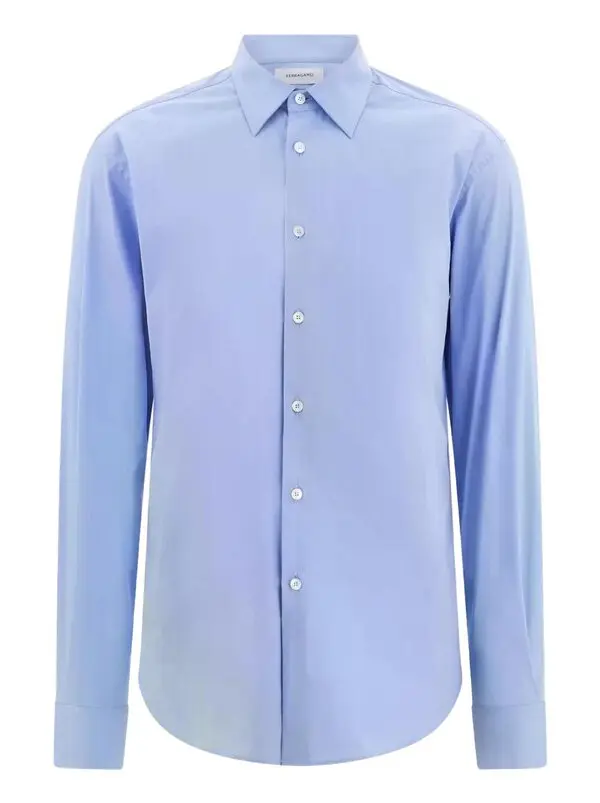 FERRAGAMO Button-down Shirt - Blue