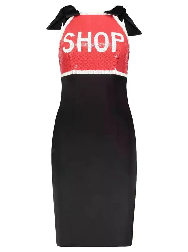 Moschino Sequined Midi Dress - Black