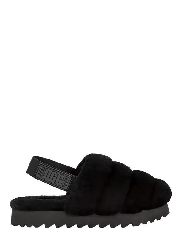 UGG Super Fluff Slippers - Black