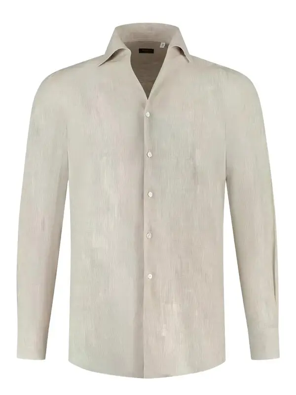 FINAMORE 1925 Linen Shirt - Neutrals