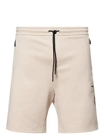 Hugo Boss Headlo Drawstring Stretch-cotton Blend Shorts - Open Beige