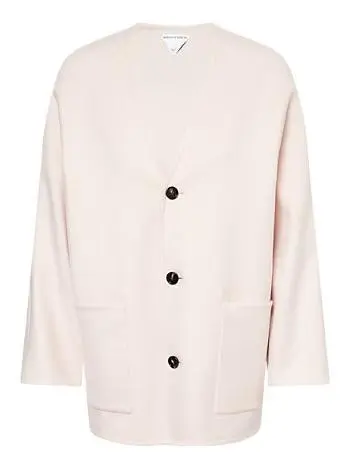 Bottega Veneta Wool And Cashmere Coat - Pink Shell