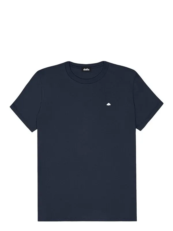 DALIX Lightweight Jersey Tee - Navy Blue