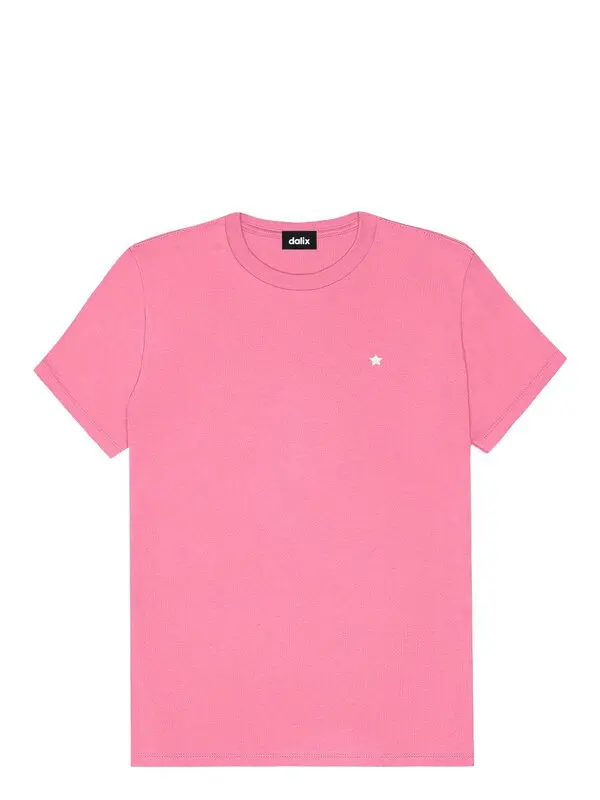 DALIX Lightweight Jersey Tee - Charity Pink
