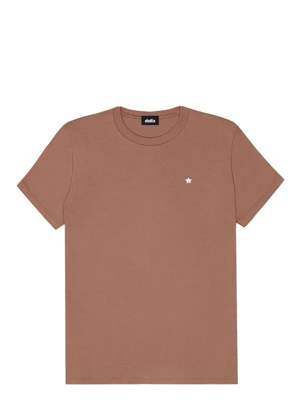 DALIX Lightweight Jersey Tee - Chestnut