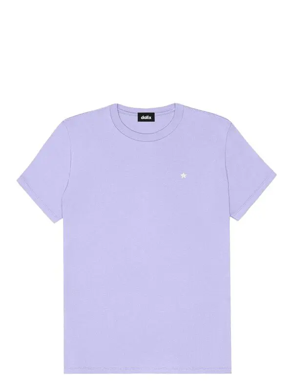 DALIX Lil Star Lightweight Jersey Tee - Dark Lavender