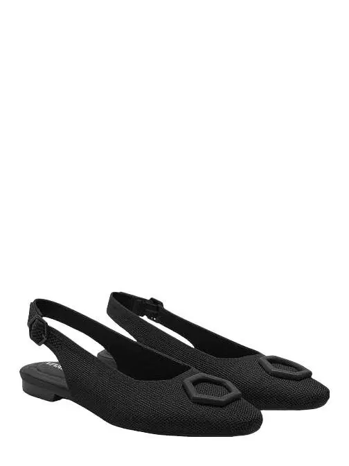 Vivaia Mini Square-toe Slingback Sandals - Black