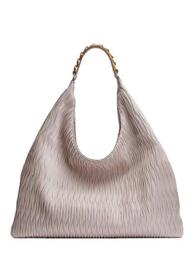 Donna Karan New York Bellmore Large Pleated Hobo - Sand