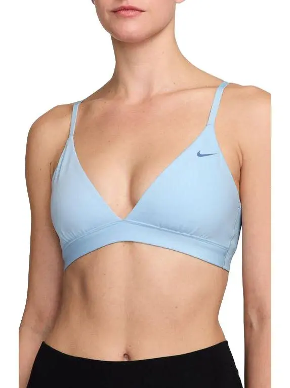 Nike Form Light-support Non-padded Triangle Sports Bra - Celestine Blue