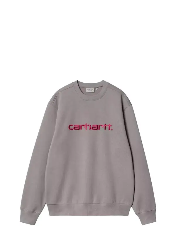 Carhartt Work In Progress Logo-embroidered Sweatshirt - Grey