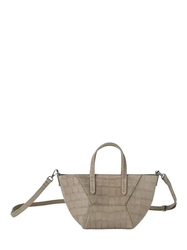 Brunello Cucinelli Mini Tote Bag - Light Brown