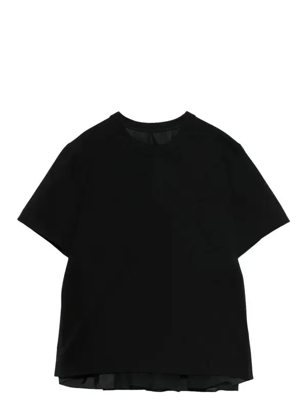 Sacai Paneled T-shirt - Black