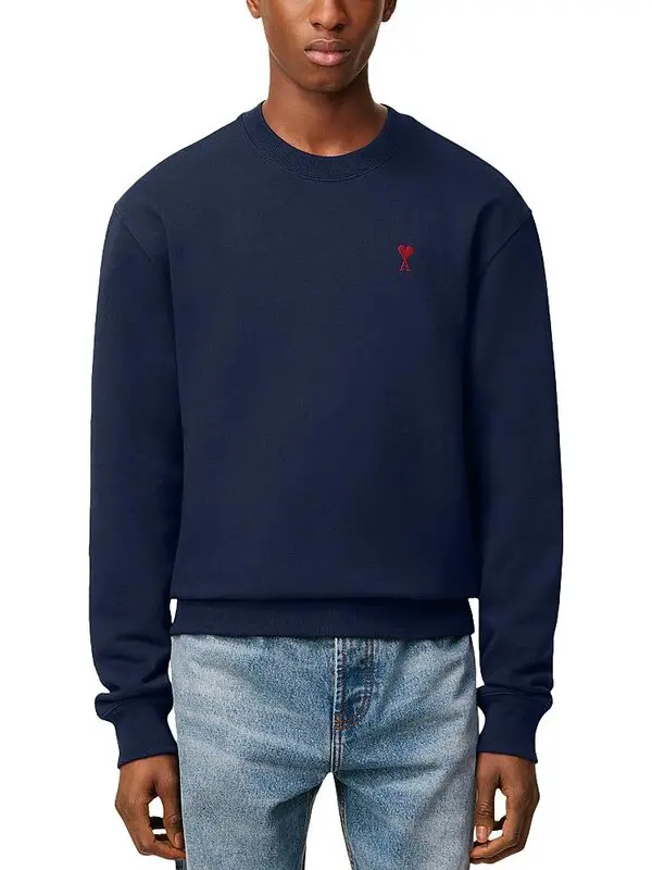 Ami Regular Fit De Coeur Sweatshirt - Night Blue