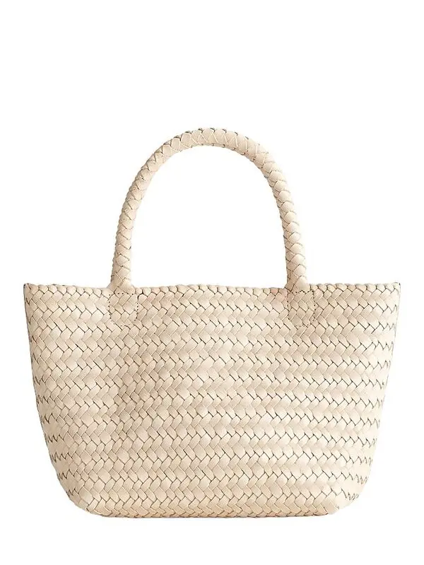 Madewell Handwoven Leather Mini Tote - Alabaster