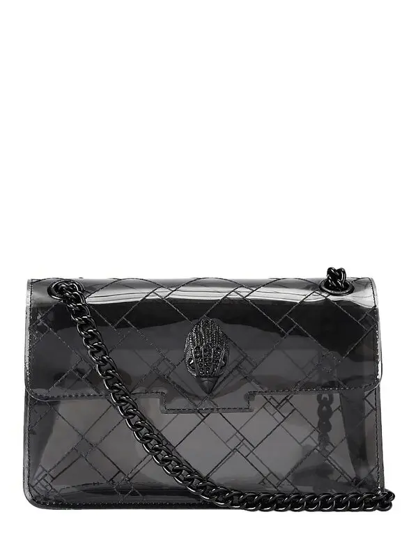 Kurt Geiger Mini Kensington Vinyl Drench Bag - Black