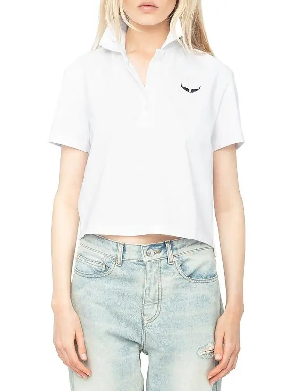 Zadig&Voltaire Mirta Wings Polo - White