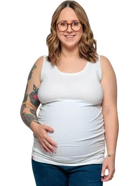 THE BSHIRT Maternity Vest - White