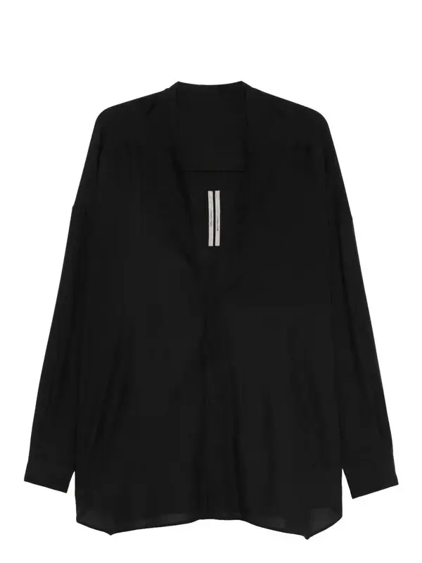 Rick Owens Virgin-wool Blouse - Black