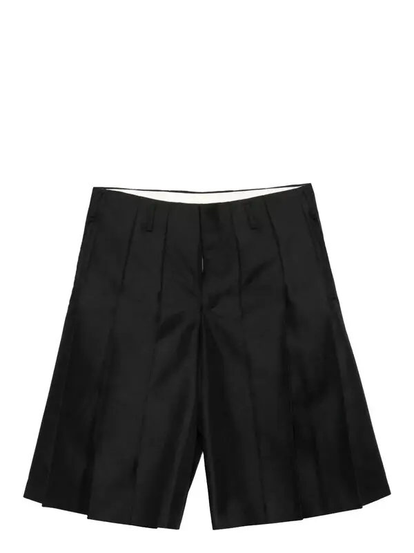 Comme Des Garçons Pleated Shorts - Black