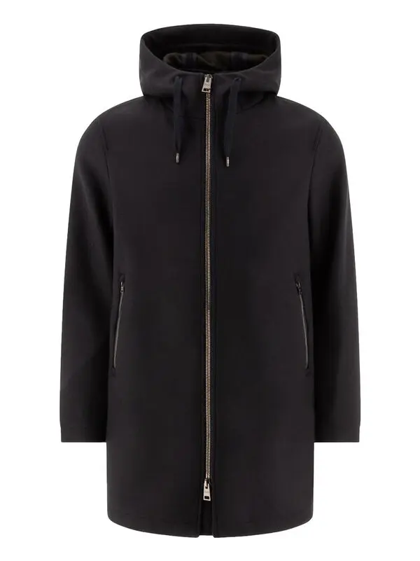 Herno Hooded Parka - Blue