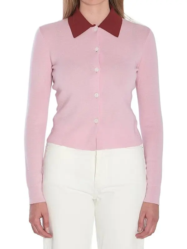 SELF-PORTRAIT Wool Cardigan - Pink