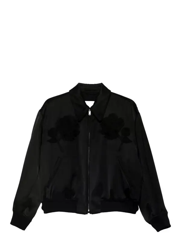 JIL SANDER Duchess-satin Jacket - Black