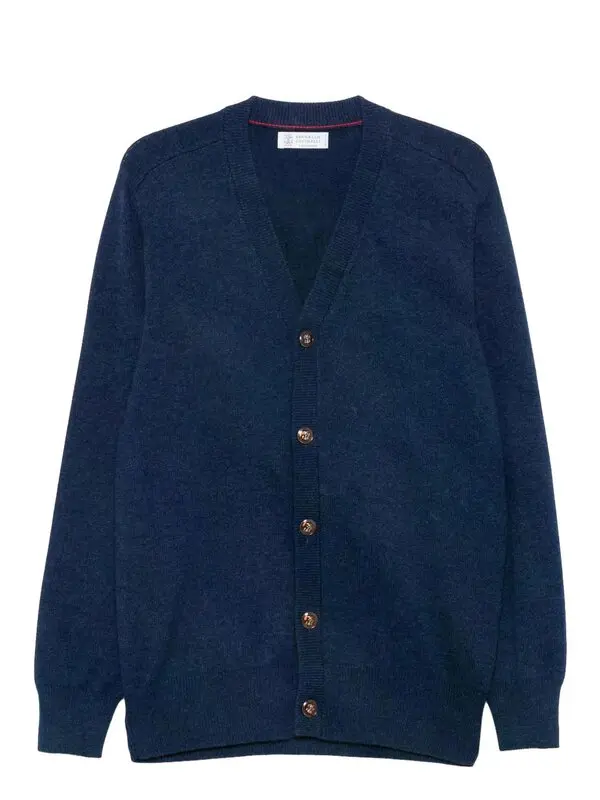 Brunello Cucinelli Cashmere Cardigan - Blue
