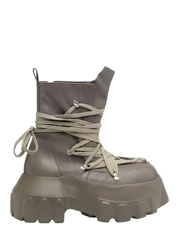 Rick Owens Mega Tractor Boots - Grey