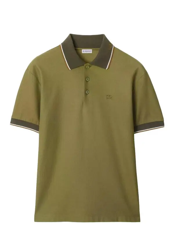 Burberry Cotton Polo Shirt - Green