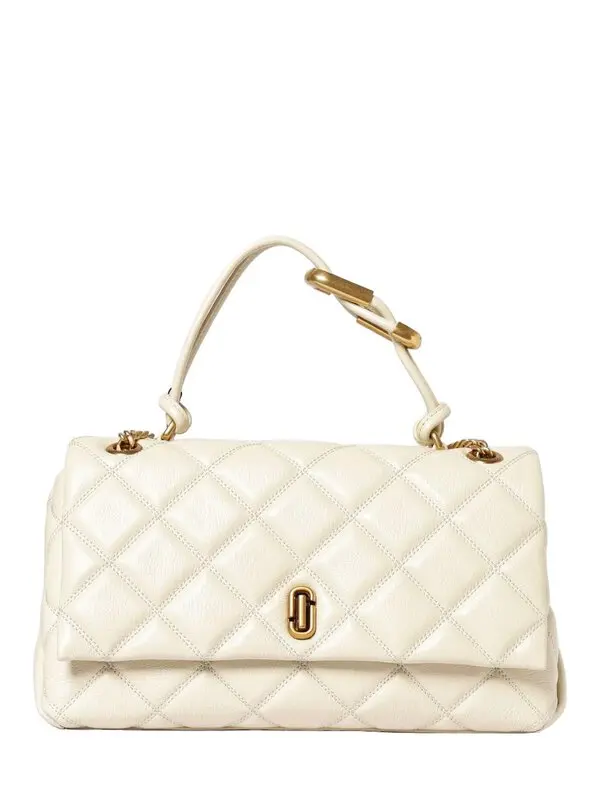 Marc Jacobs Quilted Handbag With Chain Strap - White