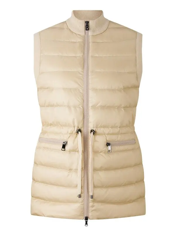 Bogner Arina Knitted And Quilted Vest - Beige