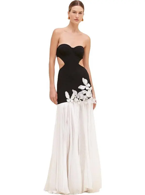 PatBO Strapless Maxi Dress - Black