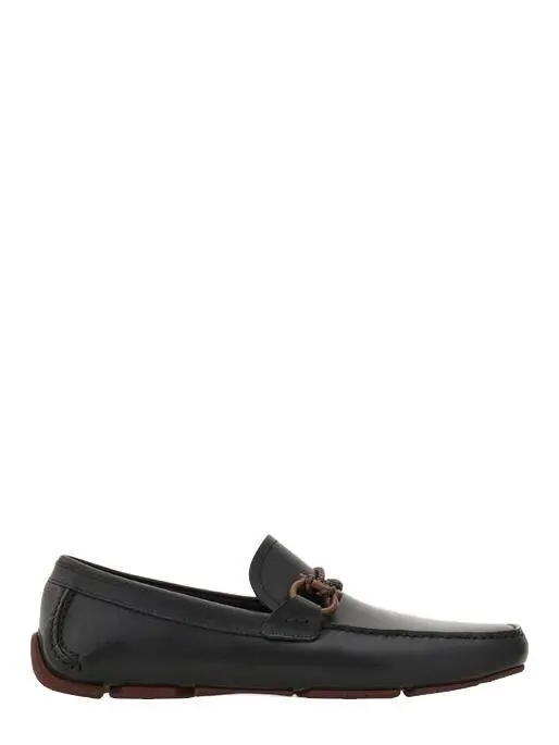 FERRAGAMO Driver With Gancini Ornament - Black