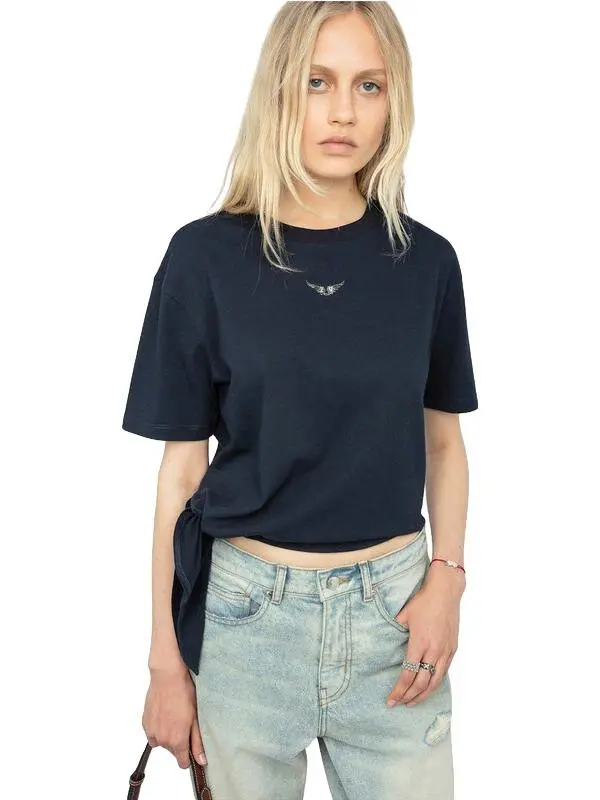 Zadig&Voltaire Edda Asymmetric T-shirt - Green
