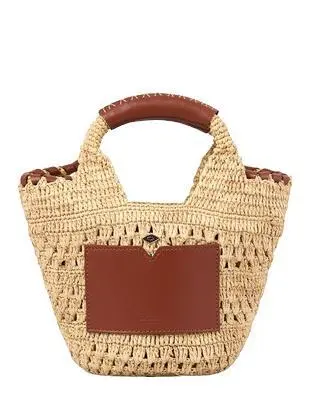 Ba&sh Ara Raffia Basket - Brown