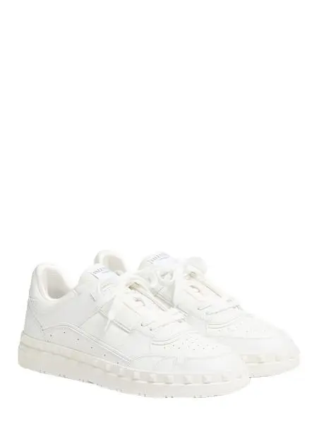 Valentino Garavani Freedots Low-top Calfskin Sneakers - White