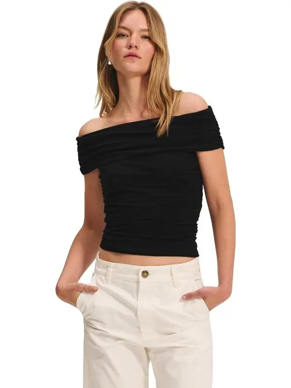 Velvet By Graham & Spencer Alexandra Strapless Tee - Black