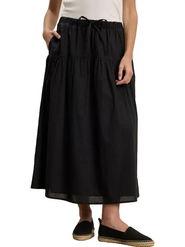 Velvet By Graham & Spencer Loui Maxi Skirt - Black