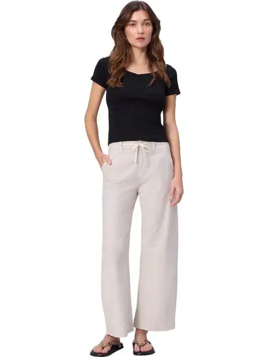 Paige Arellia Ankle Barrel Leg Pants - Denim