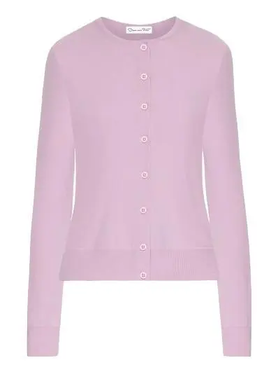 Oscar De La Renta Wool Cardigan - Natural