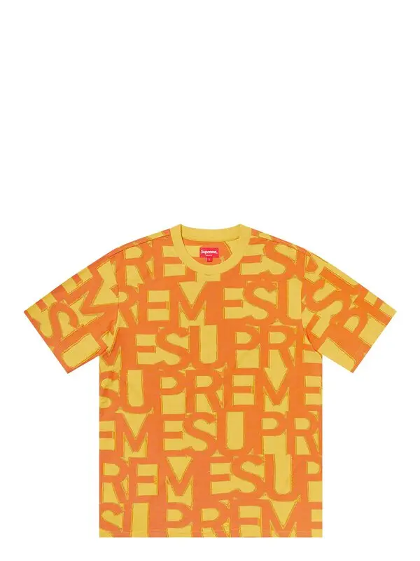 Supreme Spellout Short-sleeve Top - Yellow