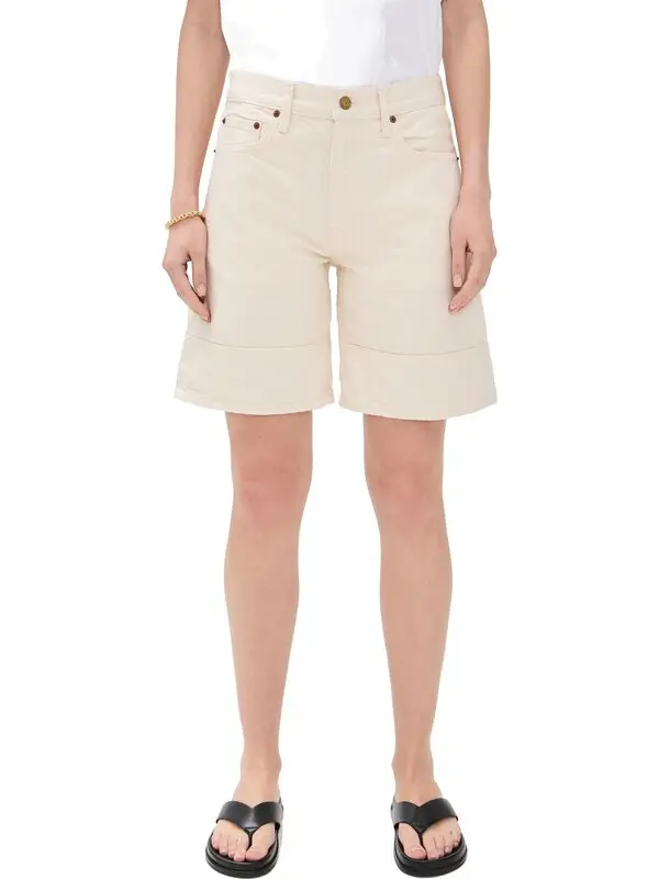 B Sides Marcel Culotte Denim Shorts - Clair Rinse