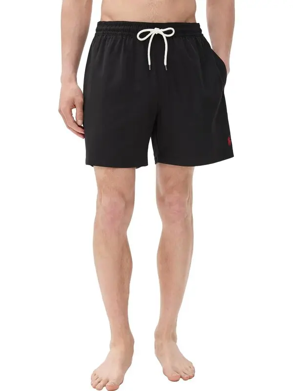 Polo Ralph Lauren Traveler Solid Swim Trunks - Polo Black