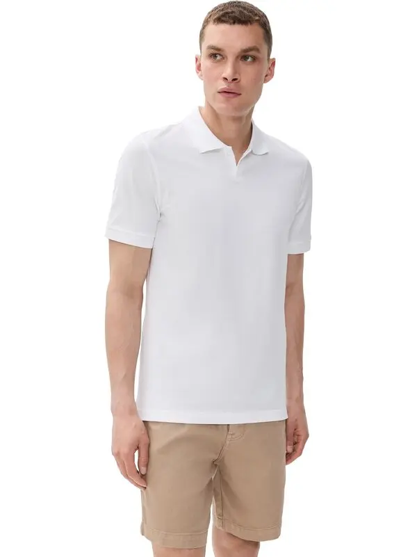 Orlebar Brown Bruno Short Sleeve Pique Polo - White