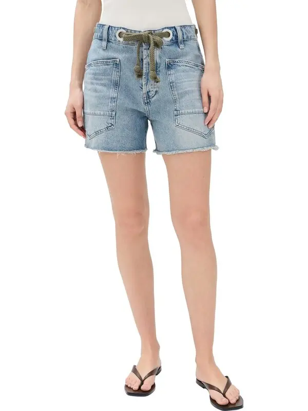 Free People Moxie Denim Shorts - Truest Blue