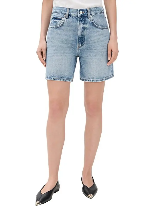 ANINE BING Heath Denim Shorts - Summer Blues