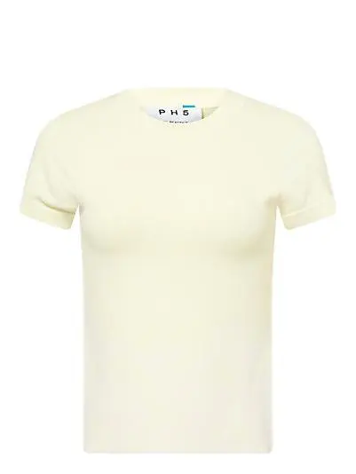 Ph5 Ellie Round-neck Stretch-woven T-shirt - Uv Reactive