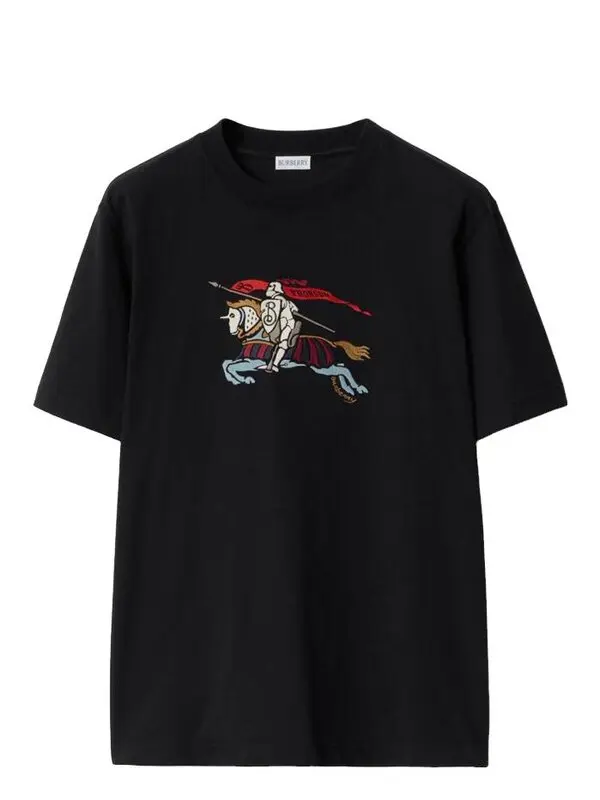 Burberry Ekd Cotton T-shirt - Black
