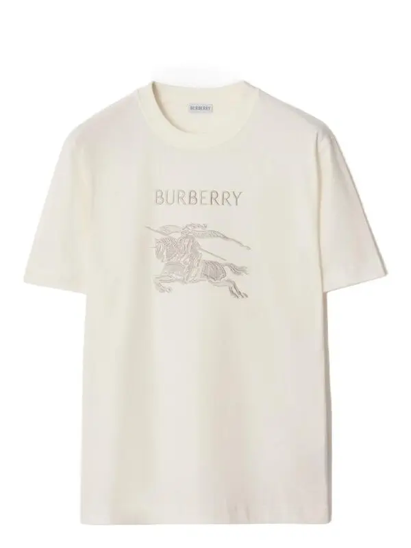 Burberry Ekd Cotton T-shirt - Chalk White